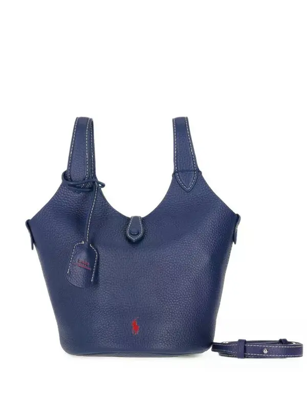 Polo Ralph Lauren Polo Play Small Leather Tote & Crossbody - Blue