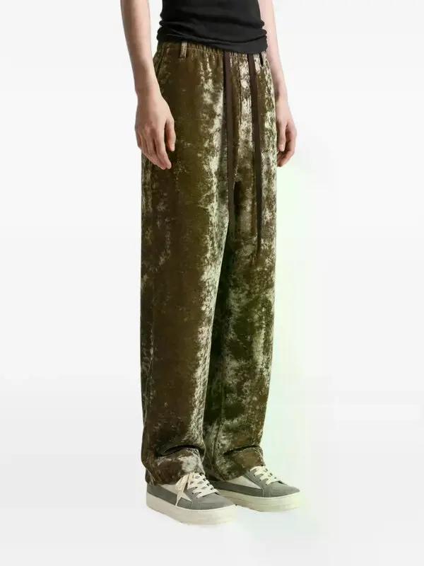 UMA WANG Perch Velvet Drawstring Trousers
