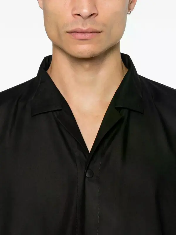 Issey Miyake Short-sleeve Notched-collar Shirt
