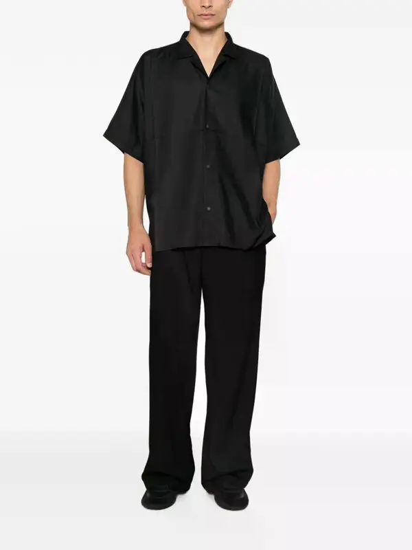 Issey Miyake Short-sleeve Notched-collar Shirt