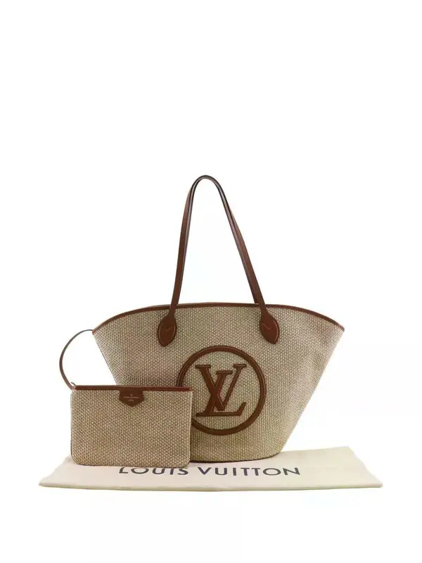 LOUIS VUITTON 2022-2023 Raffia Saint Jacques Tote Bag - Neutrals