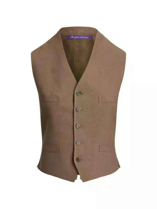 Ralph Lauren V-neck Linen Waistcoat