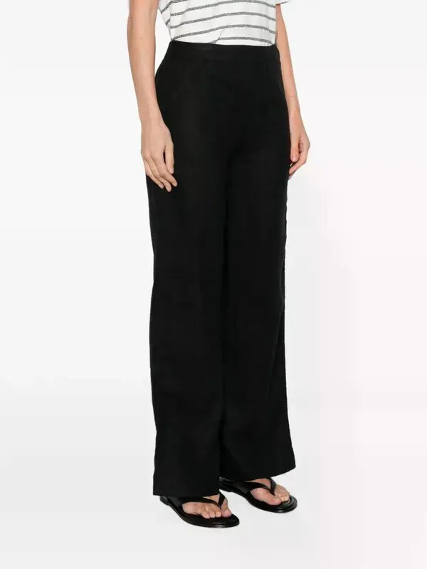 MAISON123 Terry Wide-leg Linen Trousers