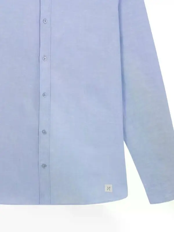 NOWADAYS Grandad-collar Linen Shirt