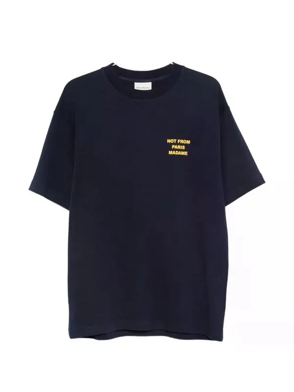 Drole De Monsieur Not From Paris Madame T-shirt - Blue
