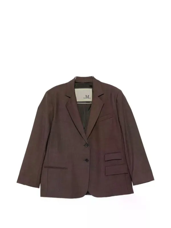 THE M.. Carmen Single-breasted Blazer - Brown