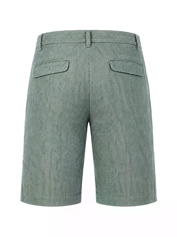 Massimo Alba Pleated Pinstripe Bermuda Shorts