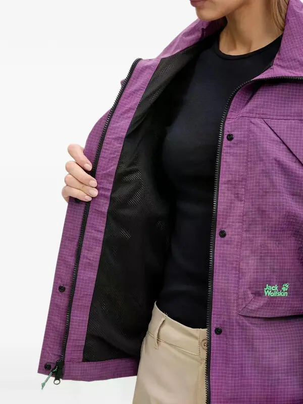 JACK WOLFSKIN Findi The Wild Logo-print Rain Jacket