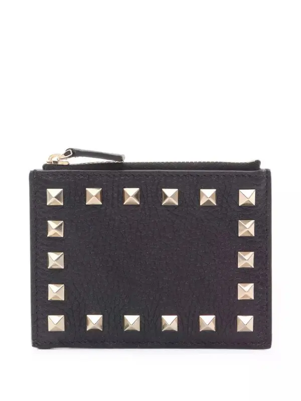 Valentino Garavani 2020s Rockstud Card Case - Black