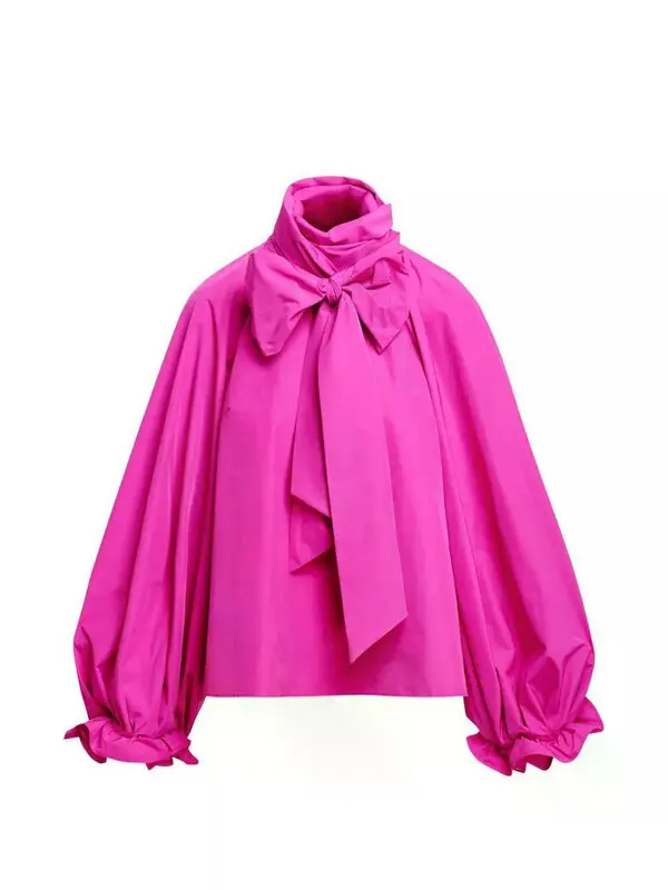 Essentiel Antwerp Pussy-bow Oversized Blouse - Pink