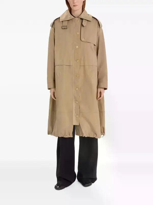 High Glisten Button-up Parka
