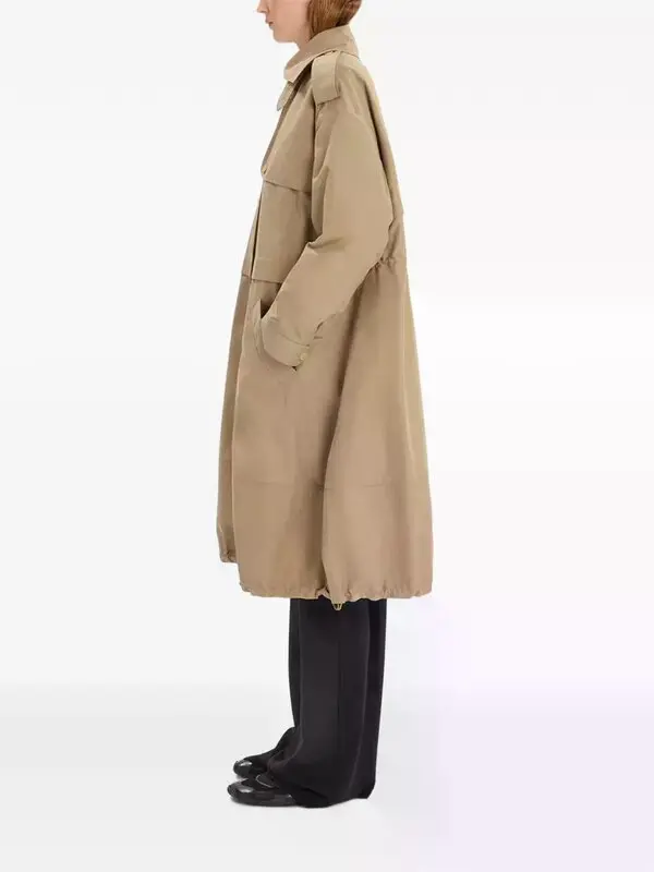 High Glisten Button-up Parka