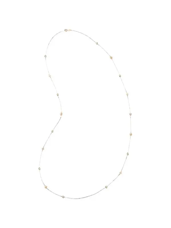 Tory Burch Moondance Long Flower Necklaces - Gold