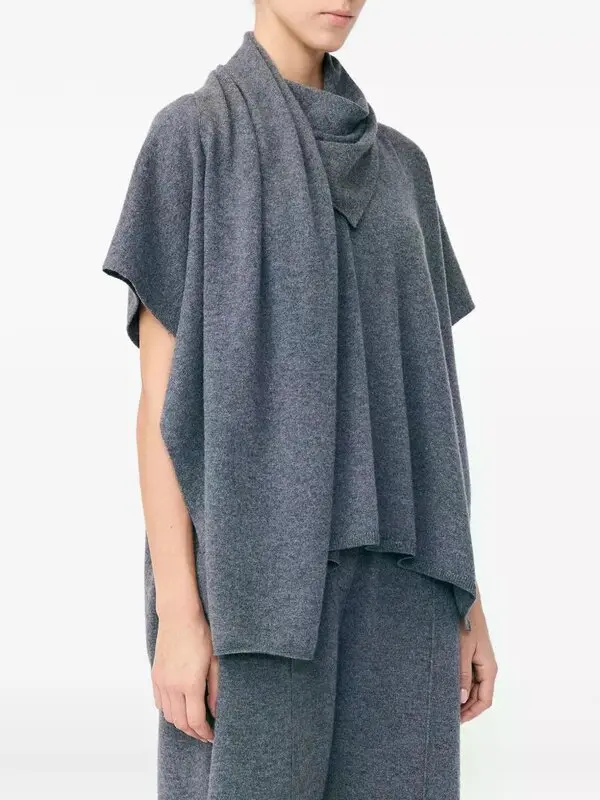 LISA YANG Asymmetrical Wrap-detail Cape