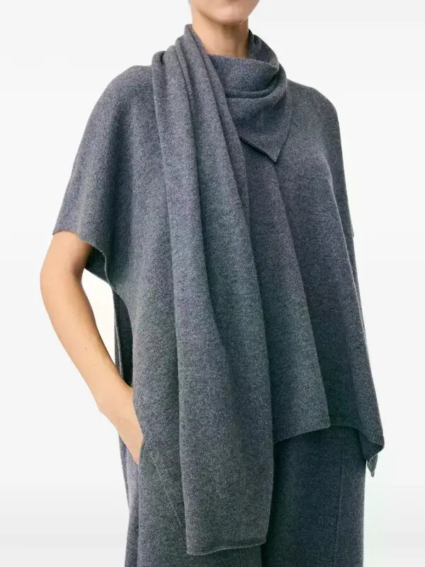 LISA YANG Asymmetrical Wrap-detail Cape
