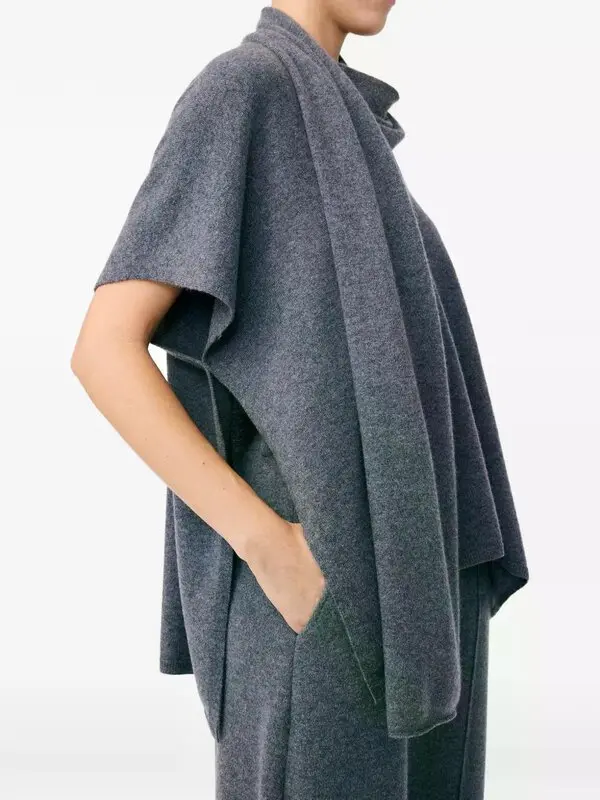LISA YANG Asymmetrical Wrap-detail Cape