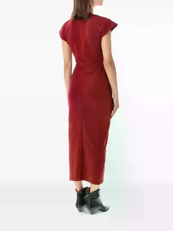 MARANT ETOILE Nandra Midi Dress - Red