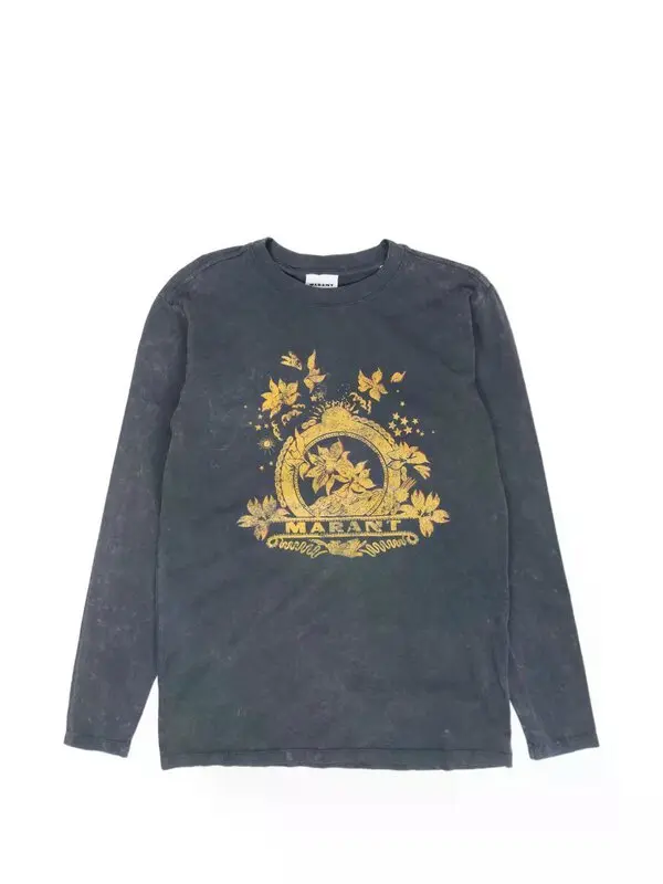 Isabel Marant Étoile Martine Graphic-print T-shirt - Black