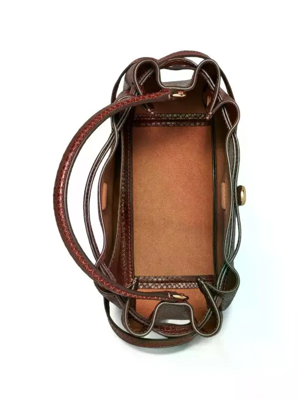 Tory Burch Romy Snake-embossed Bucket Bag