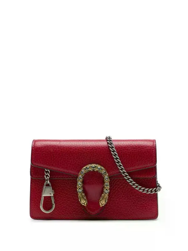 Gucci 2016-2026 Mini Calfskin Dionysus Crossbody Bag - Red