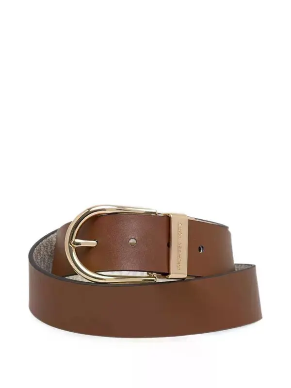 Michael Kors Logo-print Reversible Belt - Neutrals