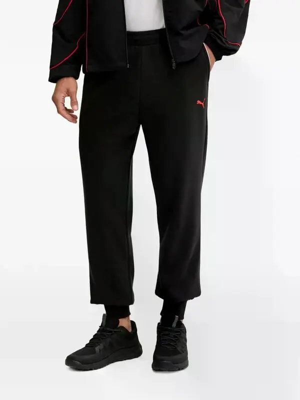 PUMA X F1 Logo-embroidered Side-stripe Track Pants - Black