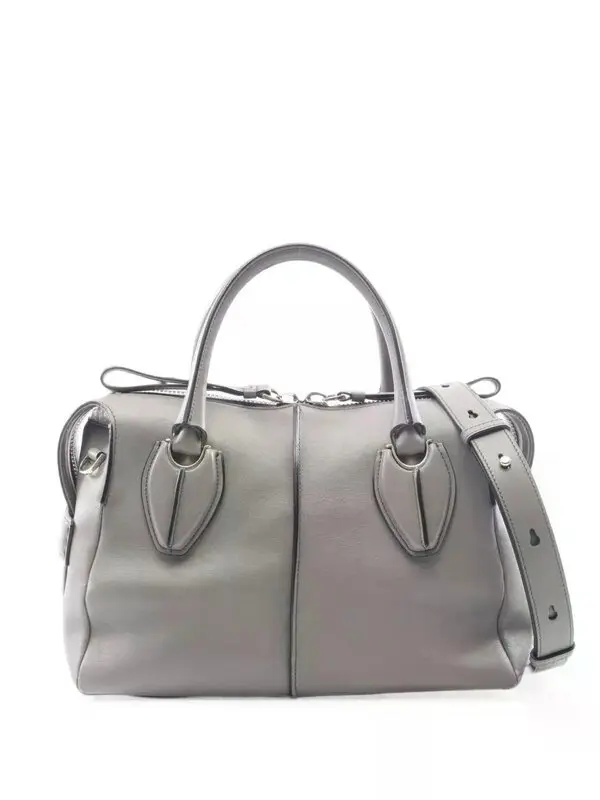 TOD'S 2000s D-styling Two-way Tote Bag - Grey