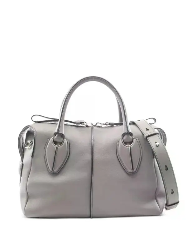 TOD'S 2000s D-styling Two-way Tote Bag - Grey