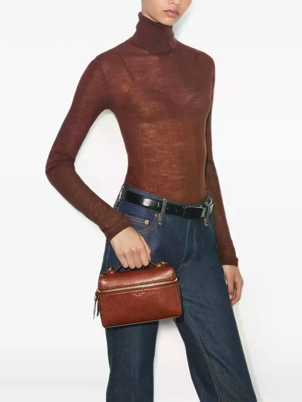 Tory Burch Romy Snake-embossed Shoulder Bag