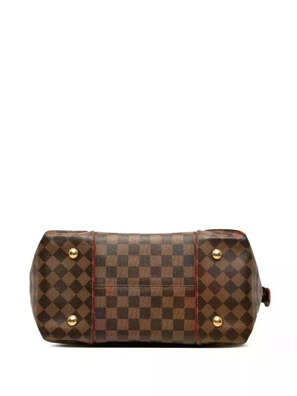 LOUIS VUITTON 2015 Damier Ebene Caissa Mm Tote Bag