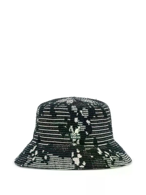 KANGOL Abstract Pattern Bucket Hat - Green