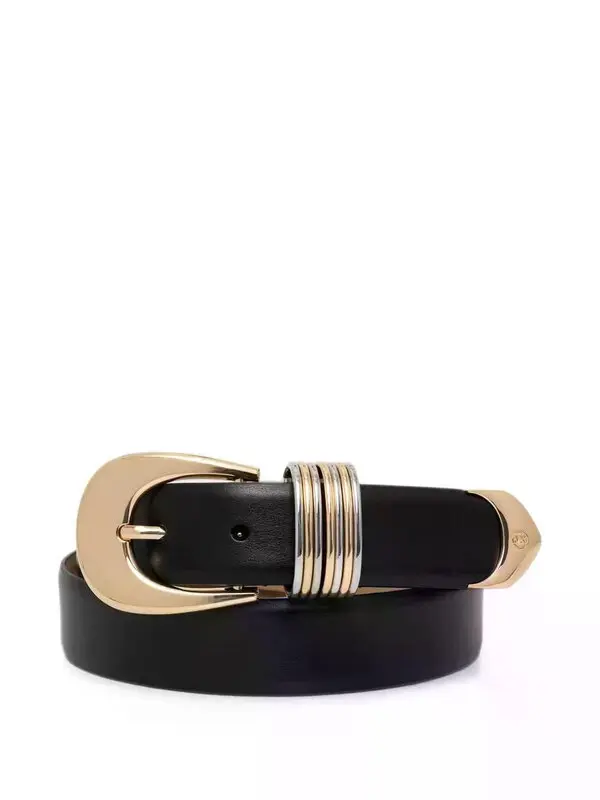 Michael Kors Hardware-embellished Leather Belt - Black