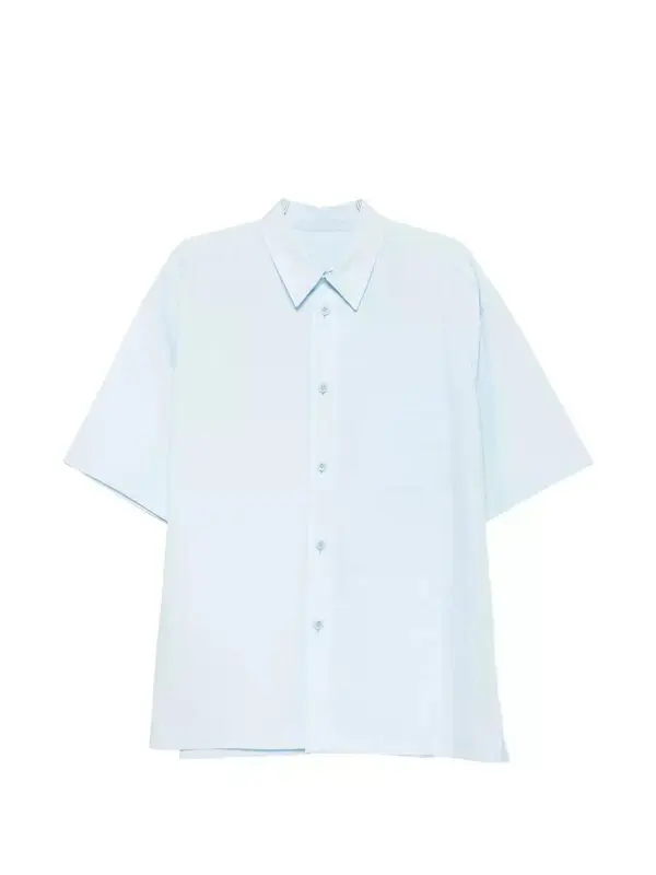 Issey Miyake Short-sleeve Chest-pocket Shirt - Blue