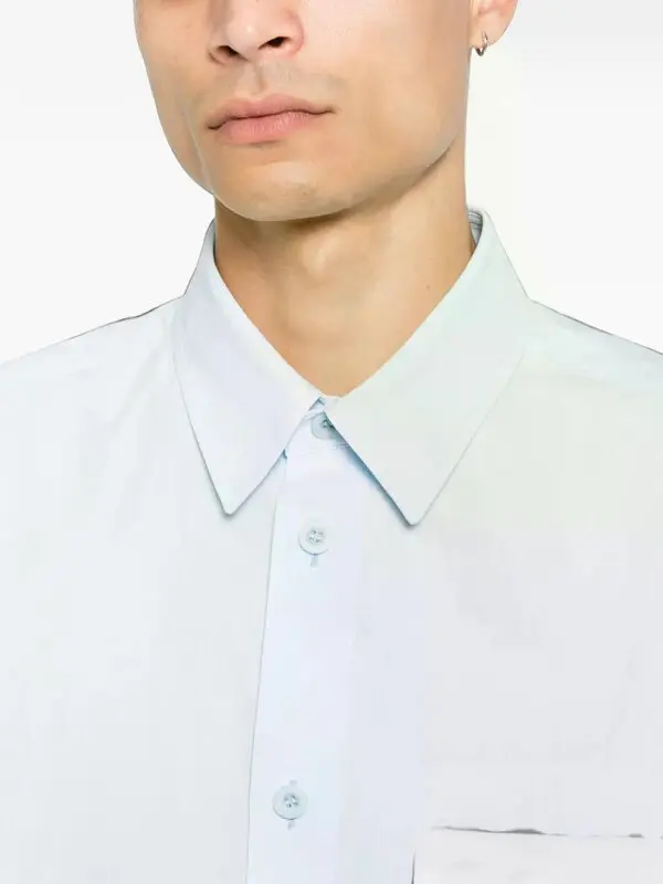 Issey Miyake Short-sleeve Chest-pocket Shirt
