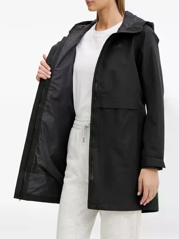 JACK WOLFSKIN Terraview Hooded Logo-print Coat