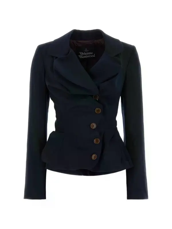 VIVIENNE WESTWOOD Drunken Asymmetric Jacket - Blue