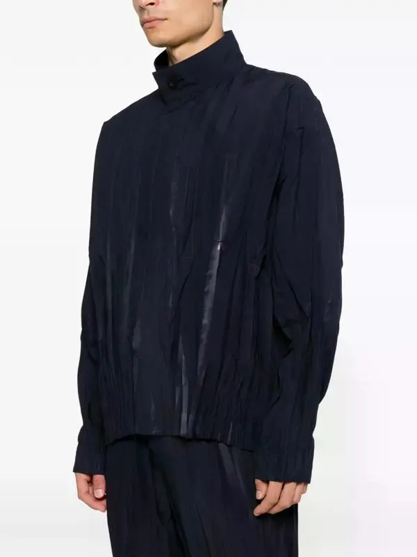 Issey Miyake Pleated-design Jacket