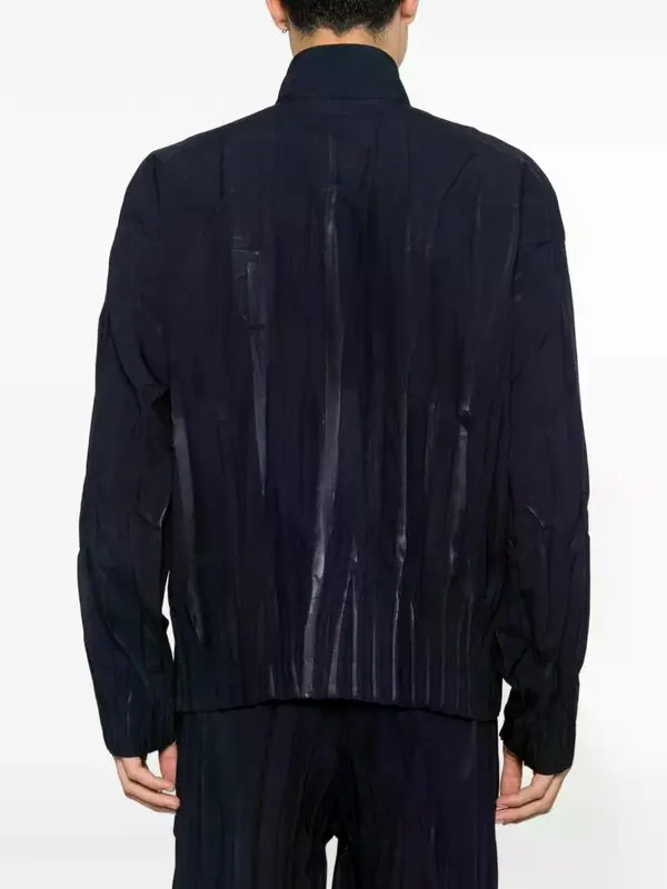 Issey Miyake Pleated-design Jacket