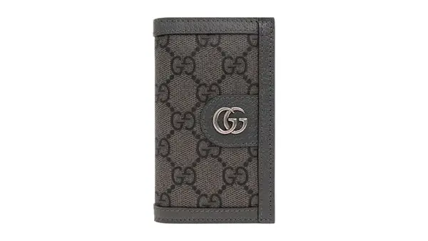 Gucci Ophidia Gg Supreme Canvas Long Card Case - Dark Grey