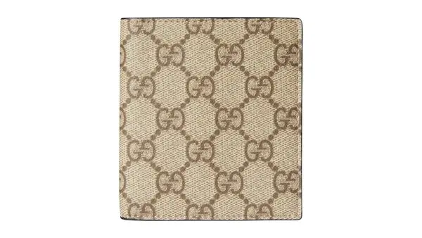 Gucci Gg Emblem Bifold Wallet - Beige