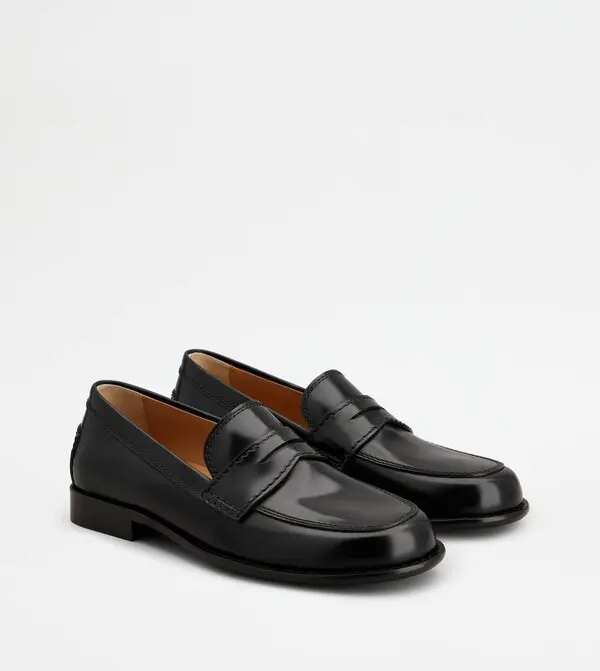 TOD'S Metal Dots Loafers In Leather
