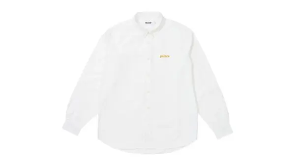 PALACE Seersucker Oxford Shirt - White