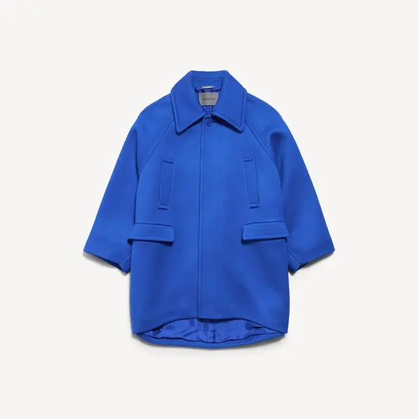Balenciaga Large Cocoon Coat - Blue