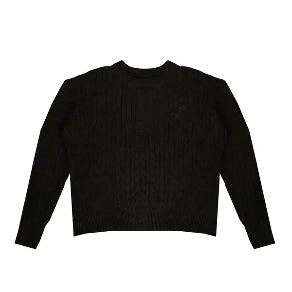 RAVE ON TREND Cable Knit Sweater - Grey