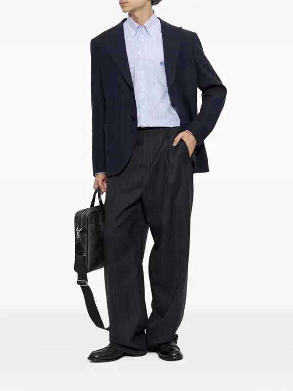 Etro Striped Button-up Shirt - Blue