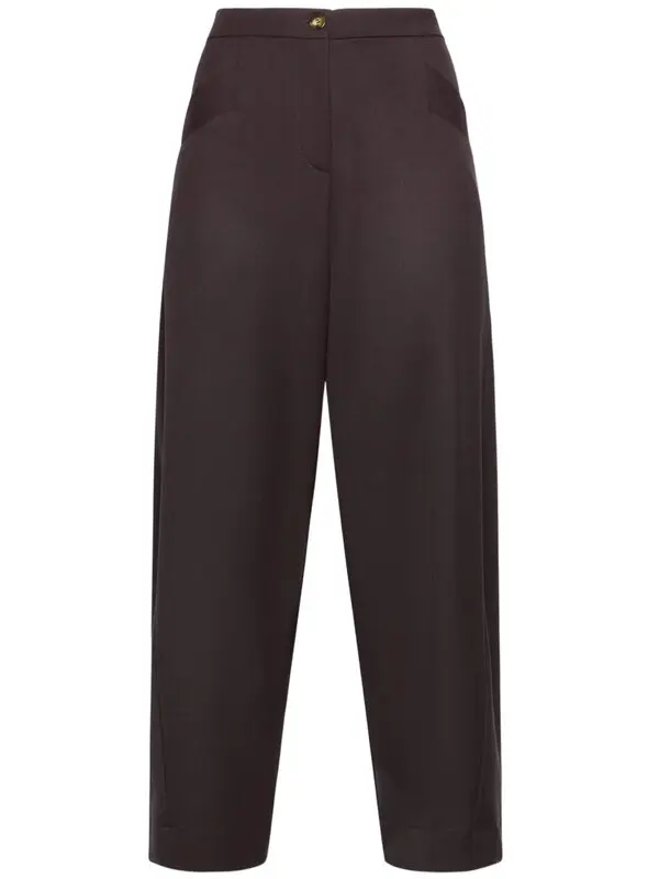 ELENA MIRO` Balloon Pants - Brown