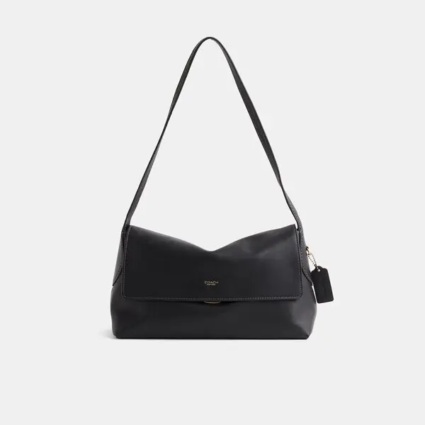 COACH Restored Chelsea Shoulder Bag 30 - Brass/black