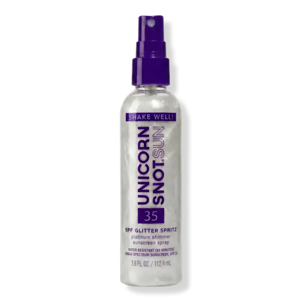 UNICORN SNOT Spf 35 Glitter Spritz - Platinum