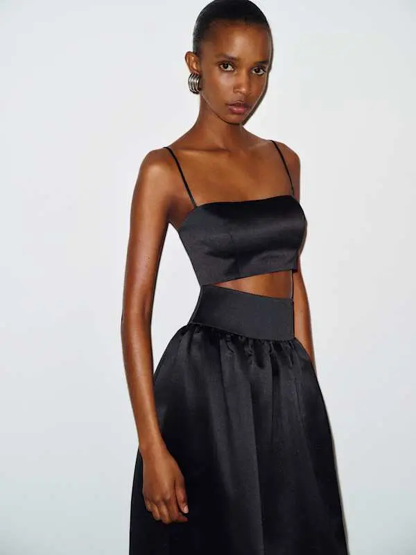 REFORMATION Landon Two Piece - Black