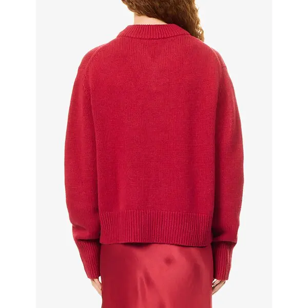 Rails Lidya V-neck Jumper - Crimson